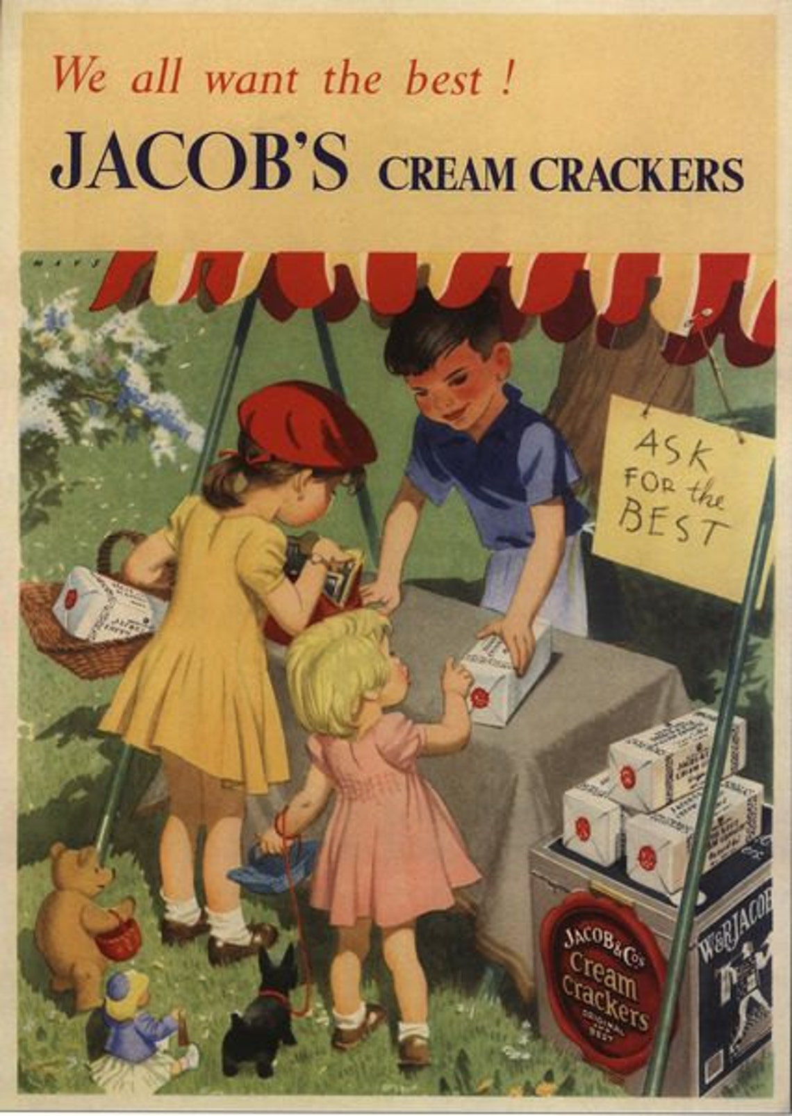 Vintage Jacobs Crackers Advertisement Poster A3/A2/A1 Print - Etsy