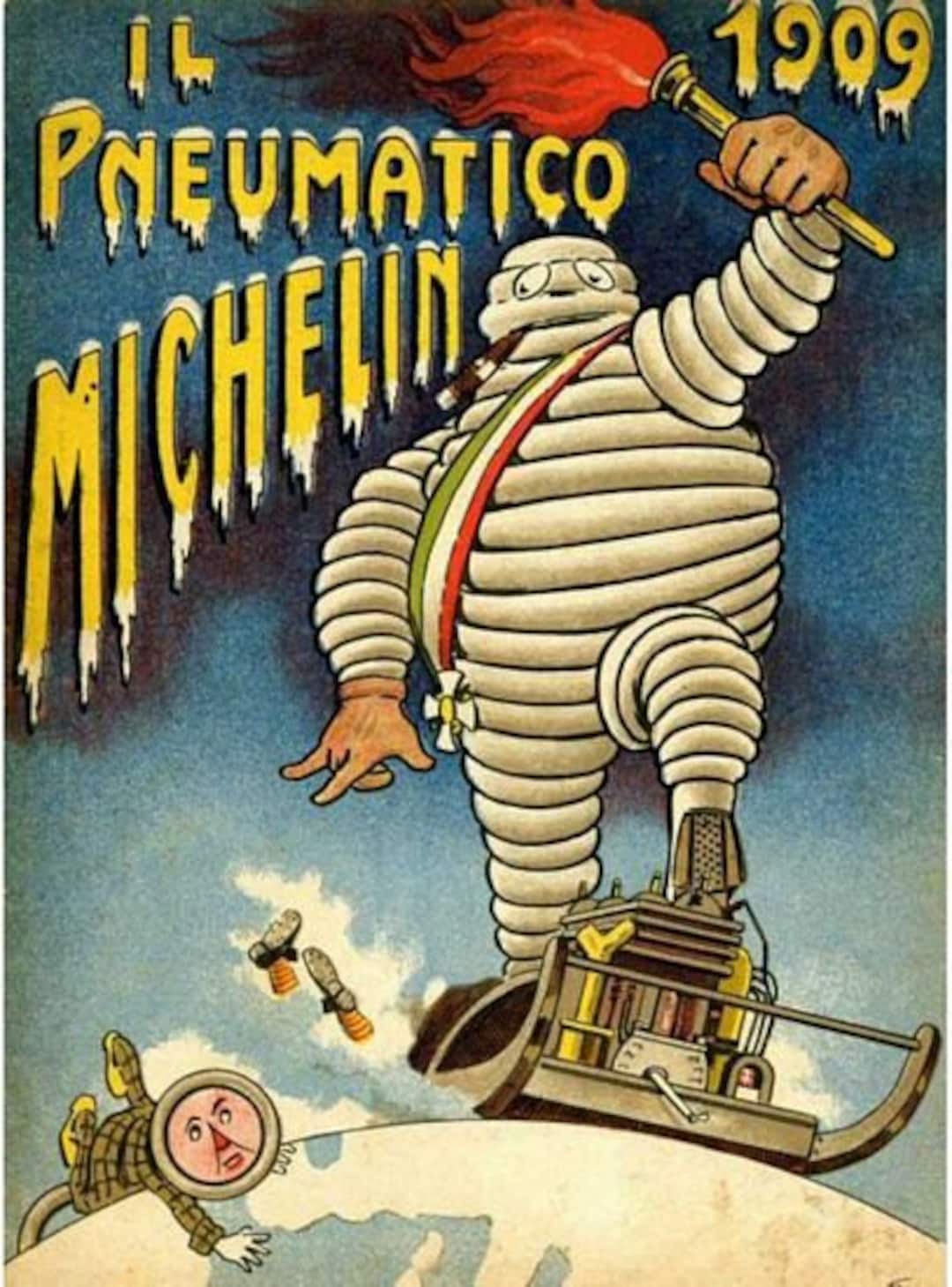 Vintage 1909 Michelin Tyre Advertisement Poster A3 Print - Etsy