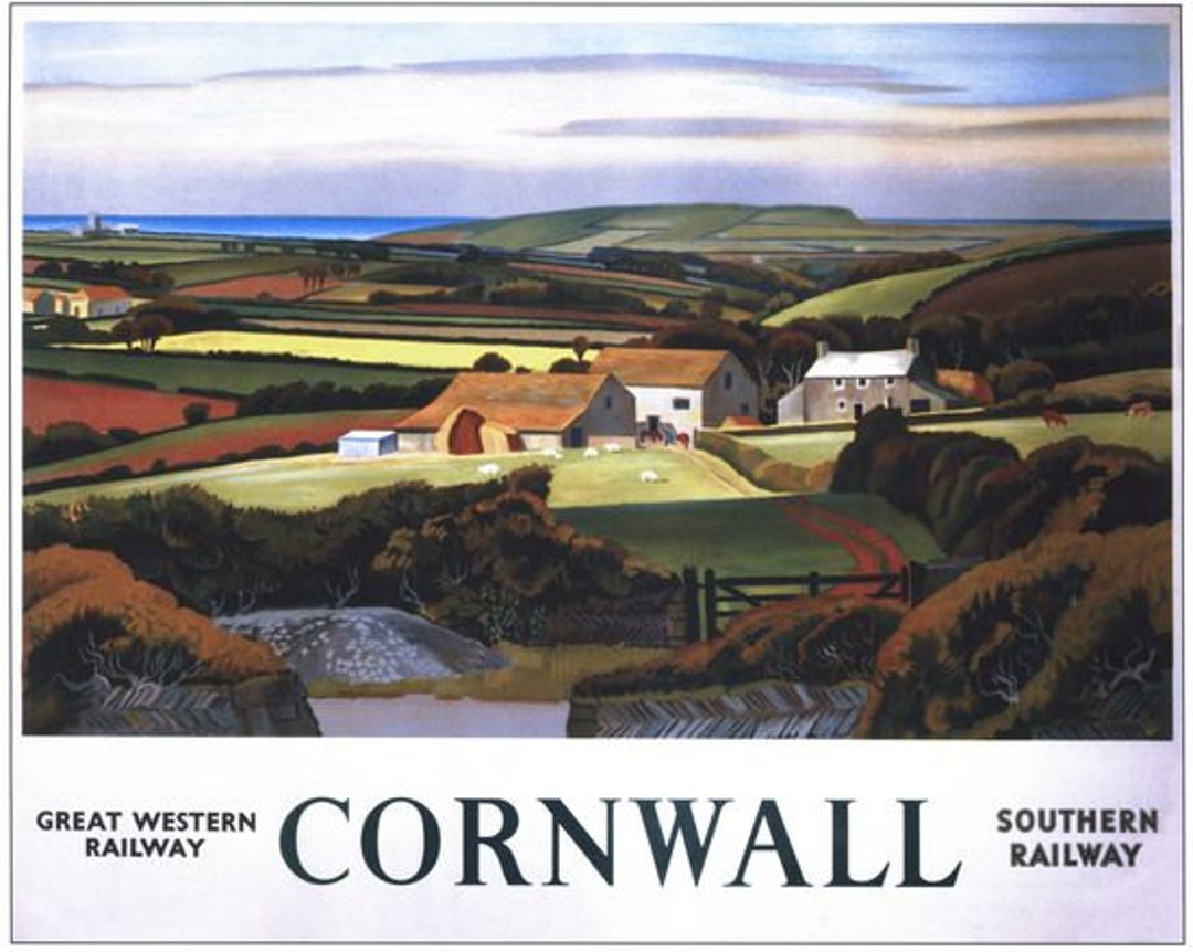 Vintage GWR Southern Cornwall Railway Poster A3/A2/A1 Print - Etsy