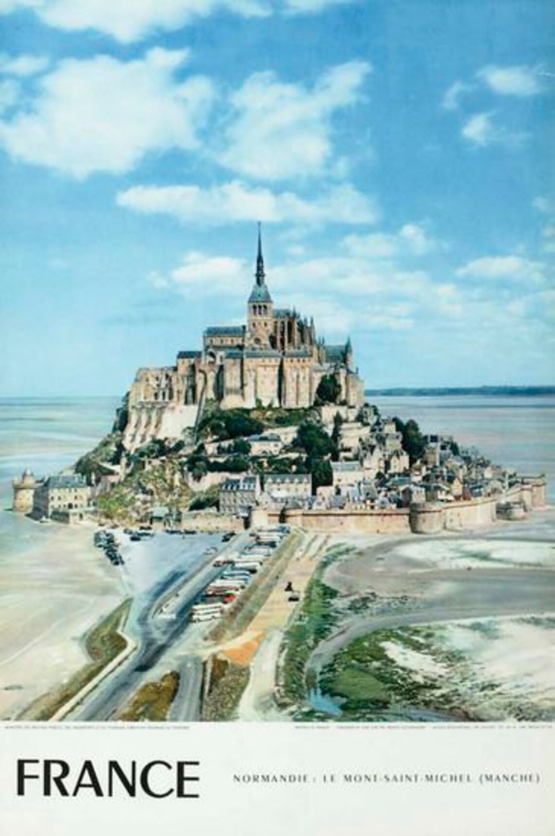 Vintage Mont Saint Michel French Tourism Poster A3 Print - Etsy UK