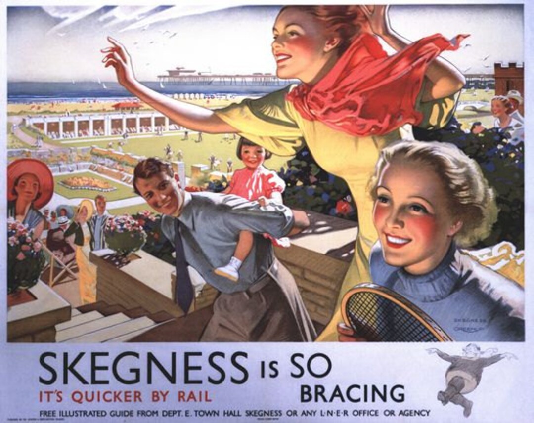 Vintage LNER Skegness Railway Poster A3/A2/A1 Print - Etsy UK