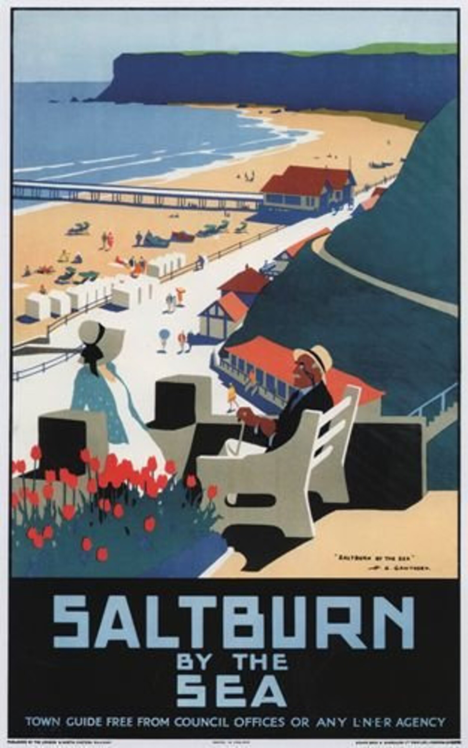Vintage Saltburn by the Sea LNER Railway Poster A3/A2/A1 Print - Etsy UK