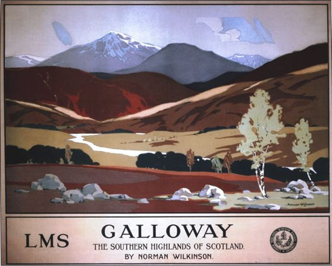 Vintage LMS Galloway Scotland Railway Poster A3/A2/A1 Print - Etsy
