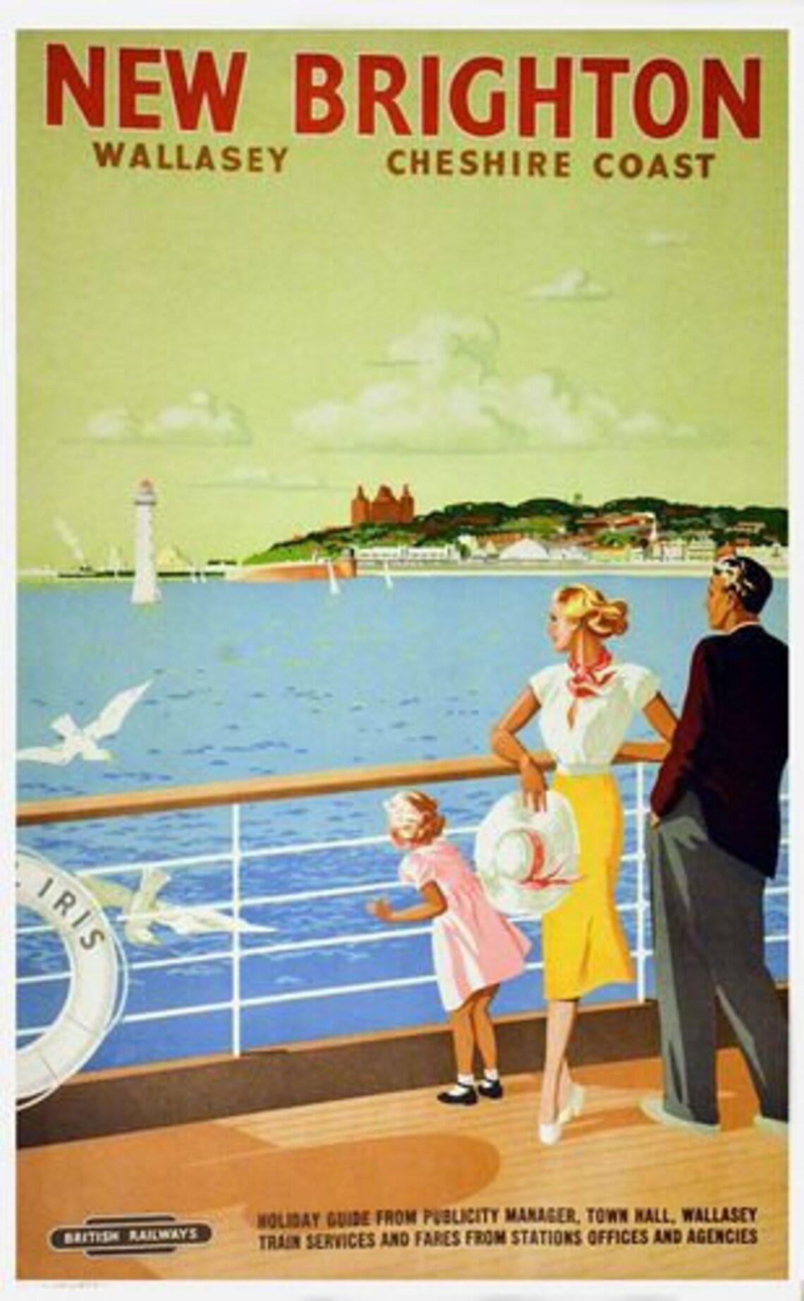 Vintage British Rail New Brighton Railway Poster A3 Print - Etsy UK