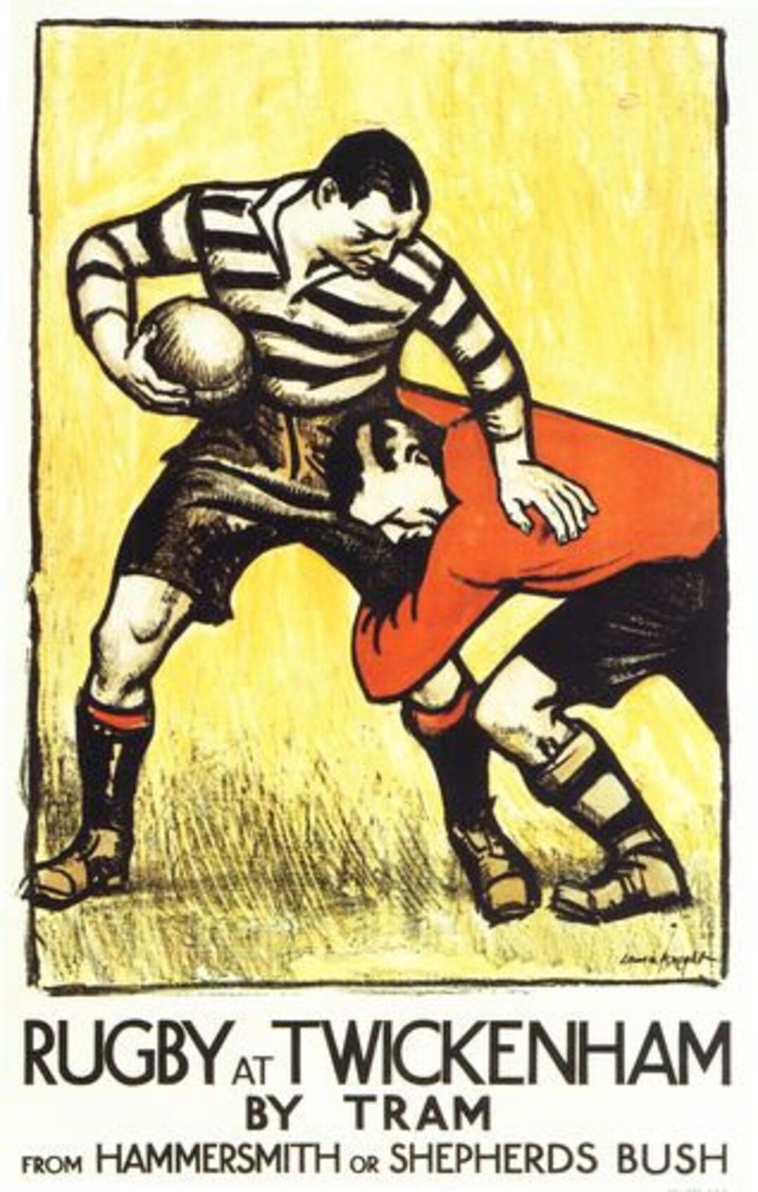 Vintage Twickenham Rugby Transport Poster A3 / A2 Print - Etsy UK