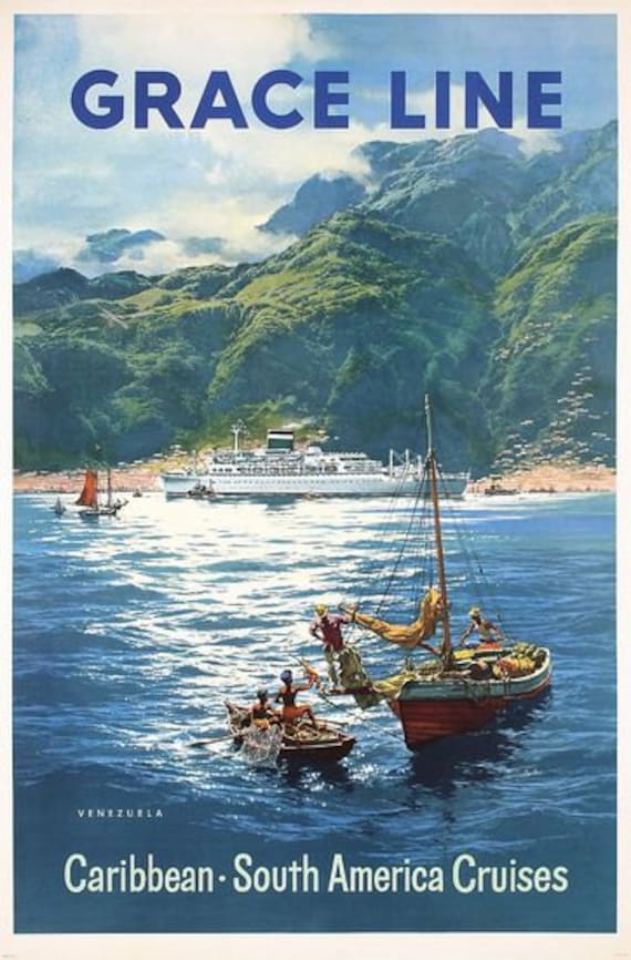 Vintage Grace Line Cruises to Caribbean and South America | Etsy