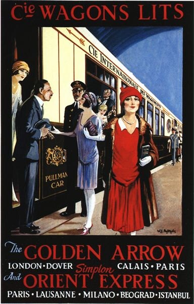 Vintage Golden Arrow Orient Express Railway Poster A3/A2/A1 Print - Etsy