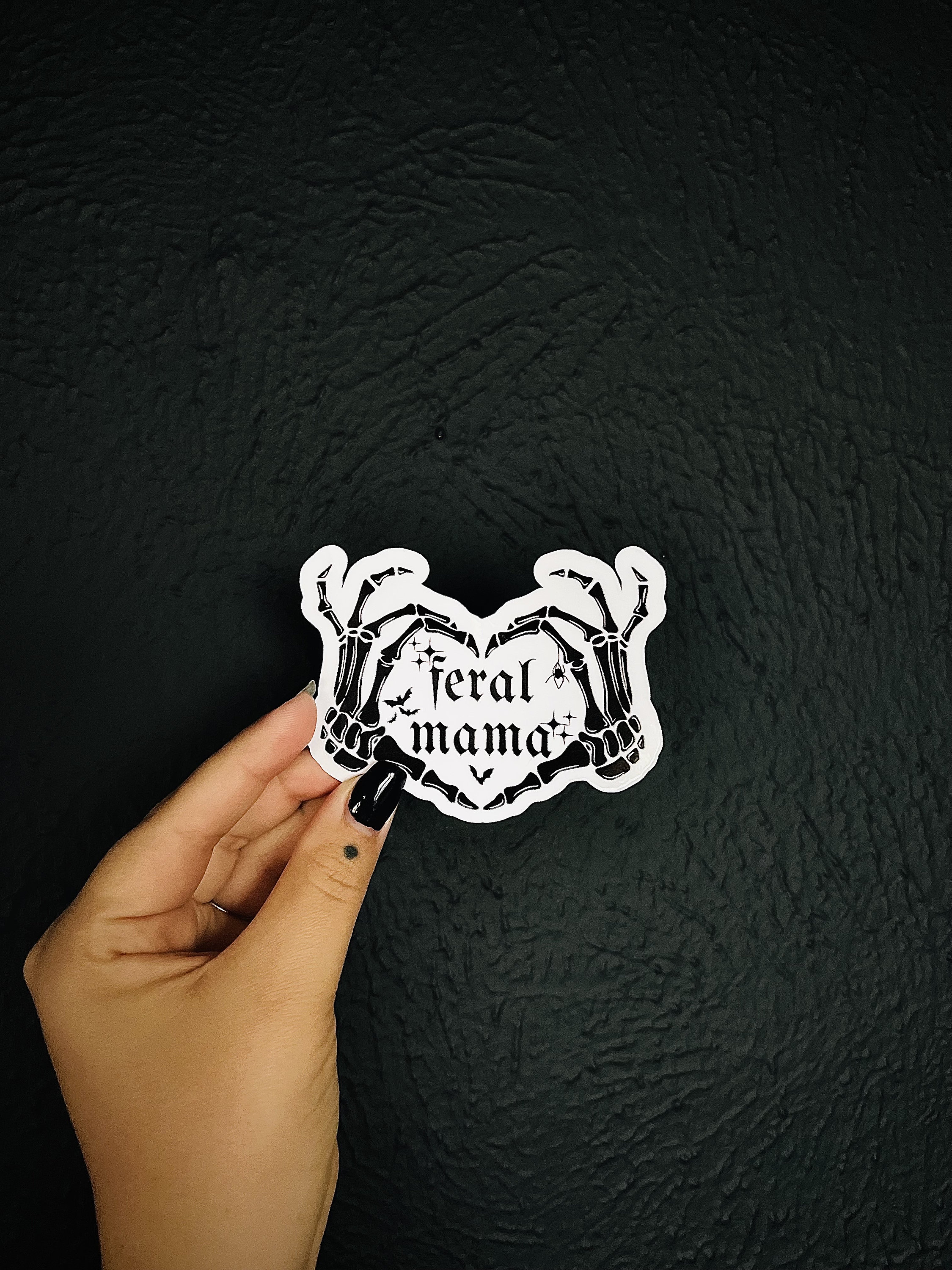 Feral Mama Sticker Sticker for Moms Goth/alt/grunge Sticker - Etsy