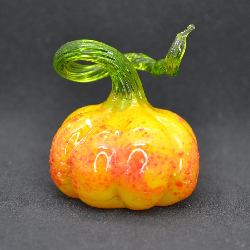 Mini Glass Pumpkin - Etsy