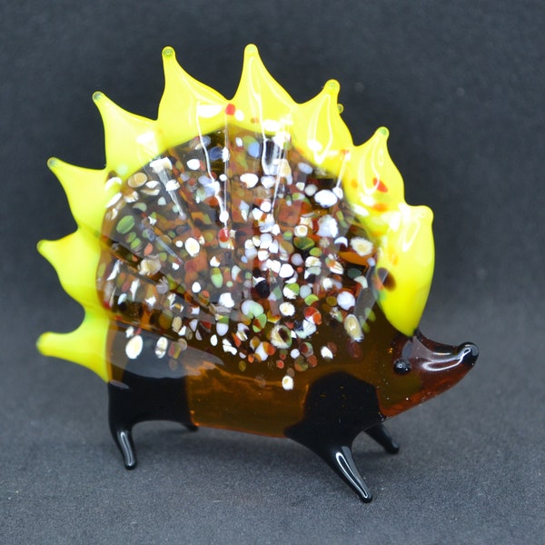 Glass Hedgehog - Etsy