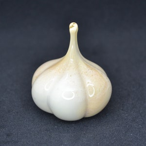 Glass Garlic Figurine - Blown Glass Garlic Sculpture - Handmade Garlic ...