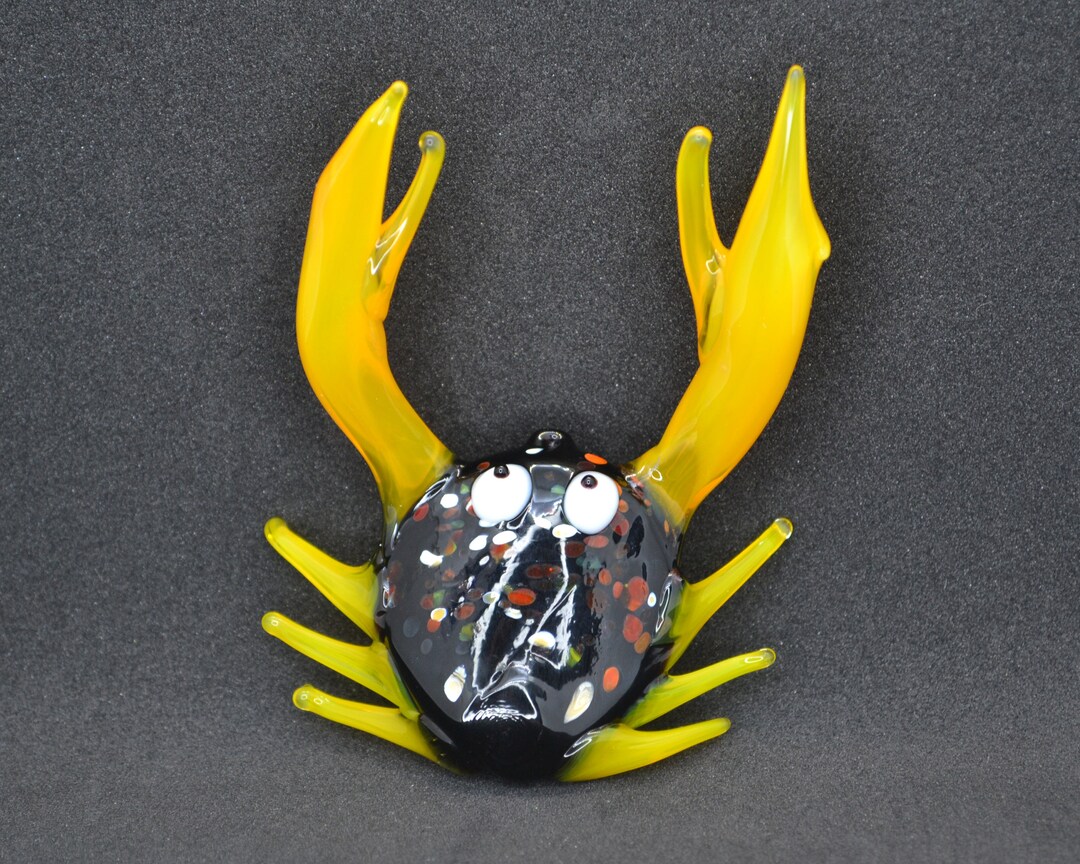 Handmade Crab Ornaments Glass Crab Desk Decoration Crab Gifts Blown ...