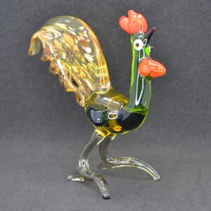 Murano Glass Chicken Figurine Art Glass Chicken Sculpture Collectible ...