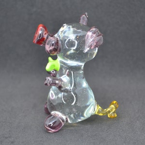 Art Glass Pig Figurine - Glass Pig Sculpture - Blown Glass Pig Statue ...