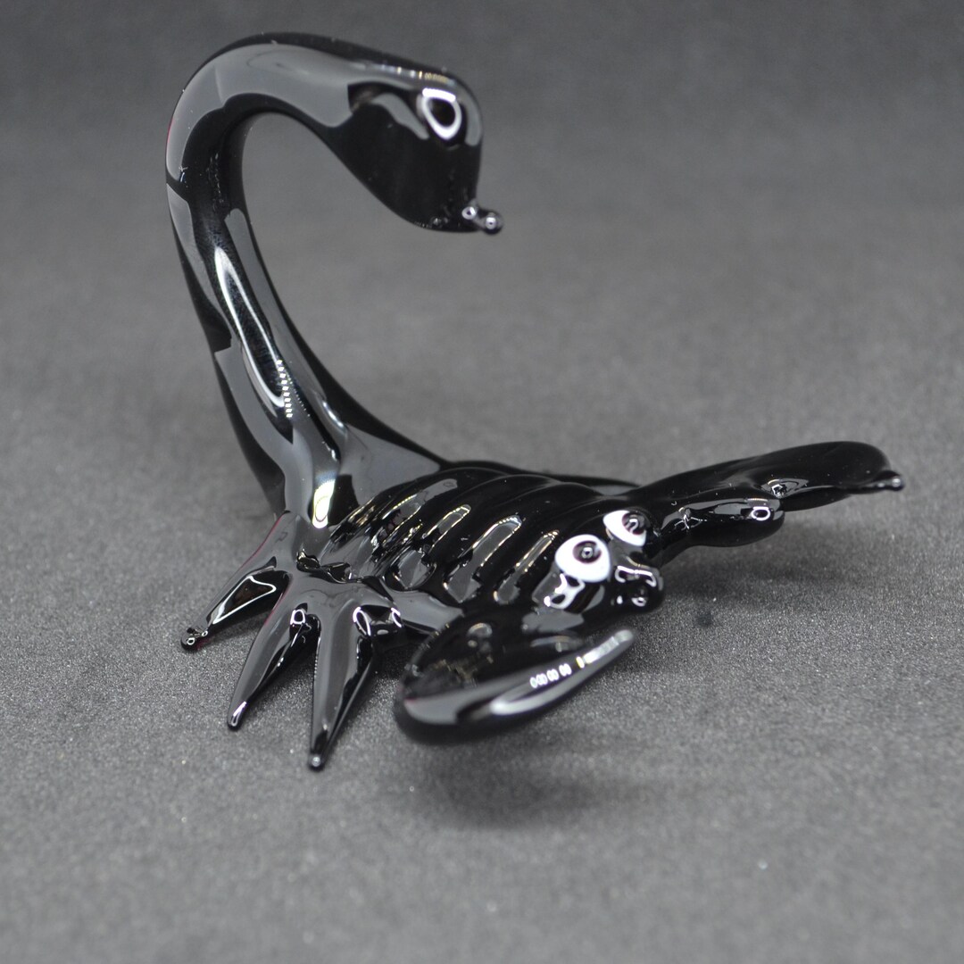 Glass Scorpion Figurine - Blown Glass Scorpion Sculpture - Collectible ...