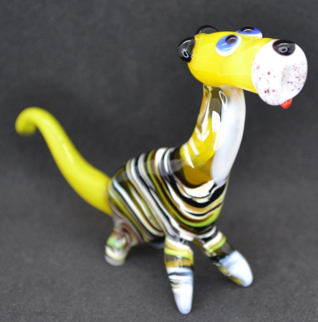 Glass Tiger Figurine Glass Tiger Decor Glass Tiger Sculpture Glass ...