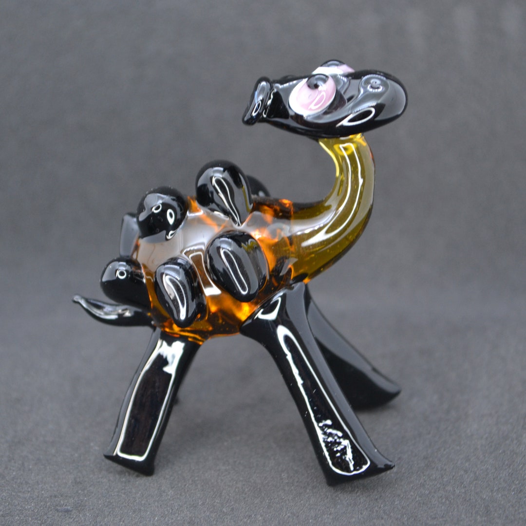 Art Glass Sheep Figurine - Decorative Sheep Scupture - Blown Glass ...