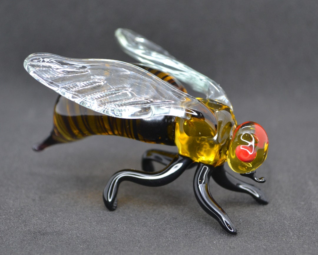 Handmade Glass Fly Figurine Glass Fly Sculpture for Insect - Etsy