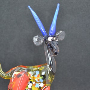 Murano Glass Goat Figurine Decorative Goat Scupture Blown Glass Goat ...