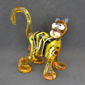 Glass Tabletop Tiger - Handcrafted Glass Tiger - Collectible Tiger ...