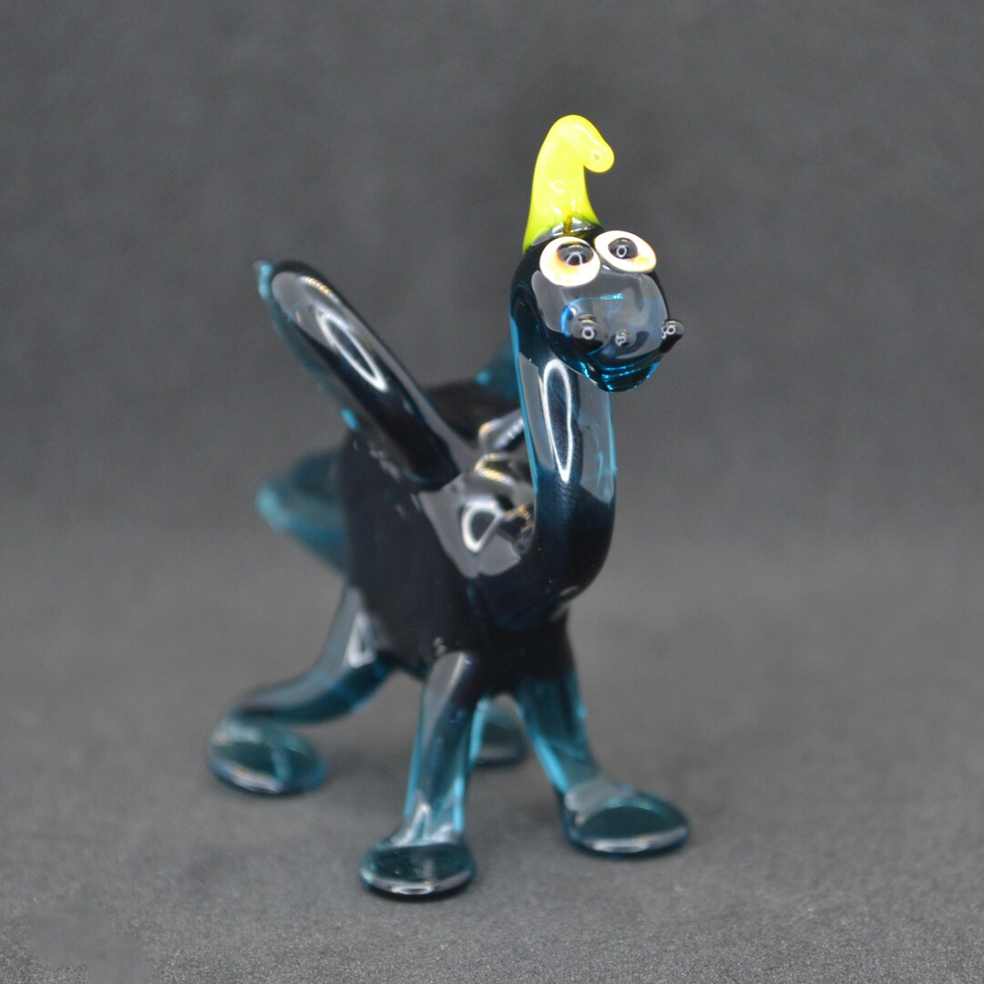 Little Glass Dragon Figurine Blown Glass Dragon Statue Decorative Glass ...