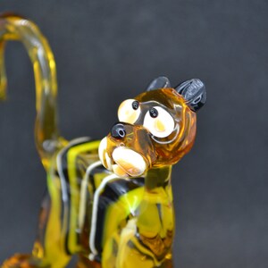 Glass Tabletop Tiger - Handcrafted Glass Tiger - Collectible Tiger ...