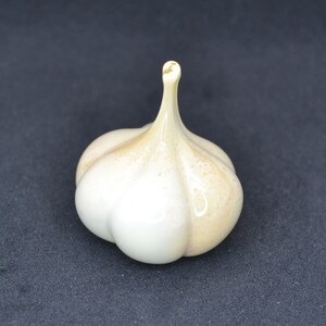 Glass Garlic Figurine - Blown Glass Garlic Sculpture - Handmade Garlic ...