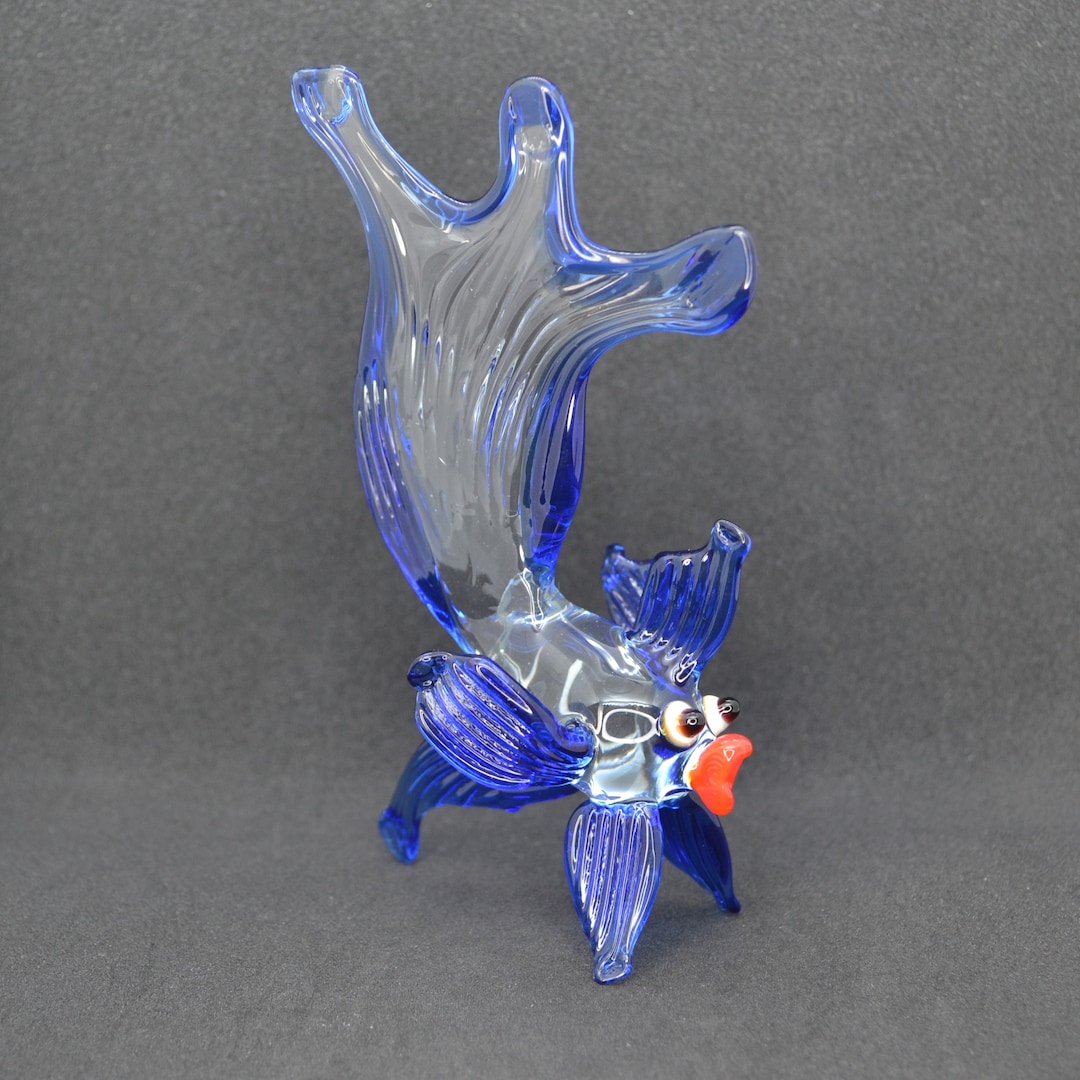 Collectible Glass Fish Statue - Decorative Glass Fish - Fish Lover Gift ...