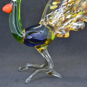 Murano Glass Chicken Figurine Art Glass Chicken Sculpture Collectible ...