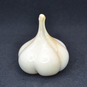 Glass Garlic Figurine - Blown Glass Garlic Sculpture - Handmade Garlic ...