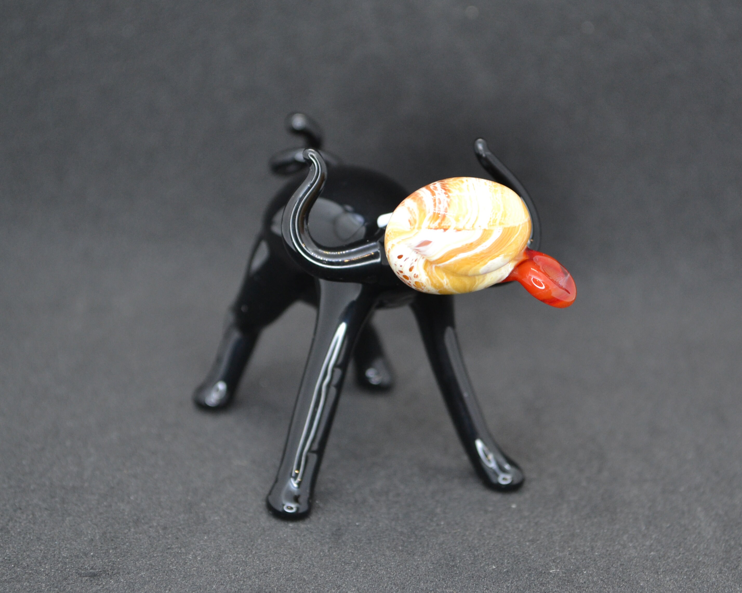 Glass Bull Figurine Blown Glass Bull Sculpture Collectible - Etsy