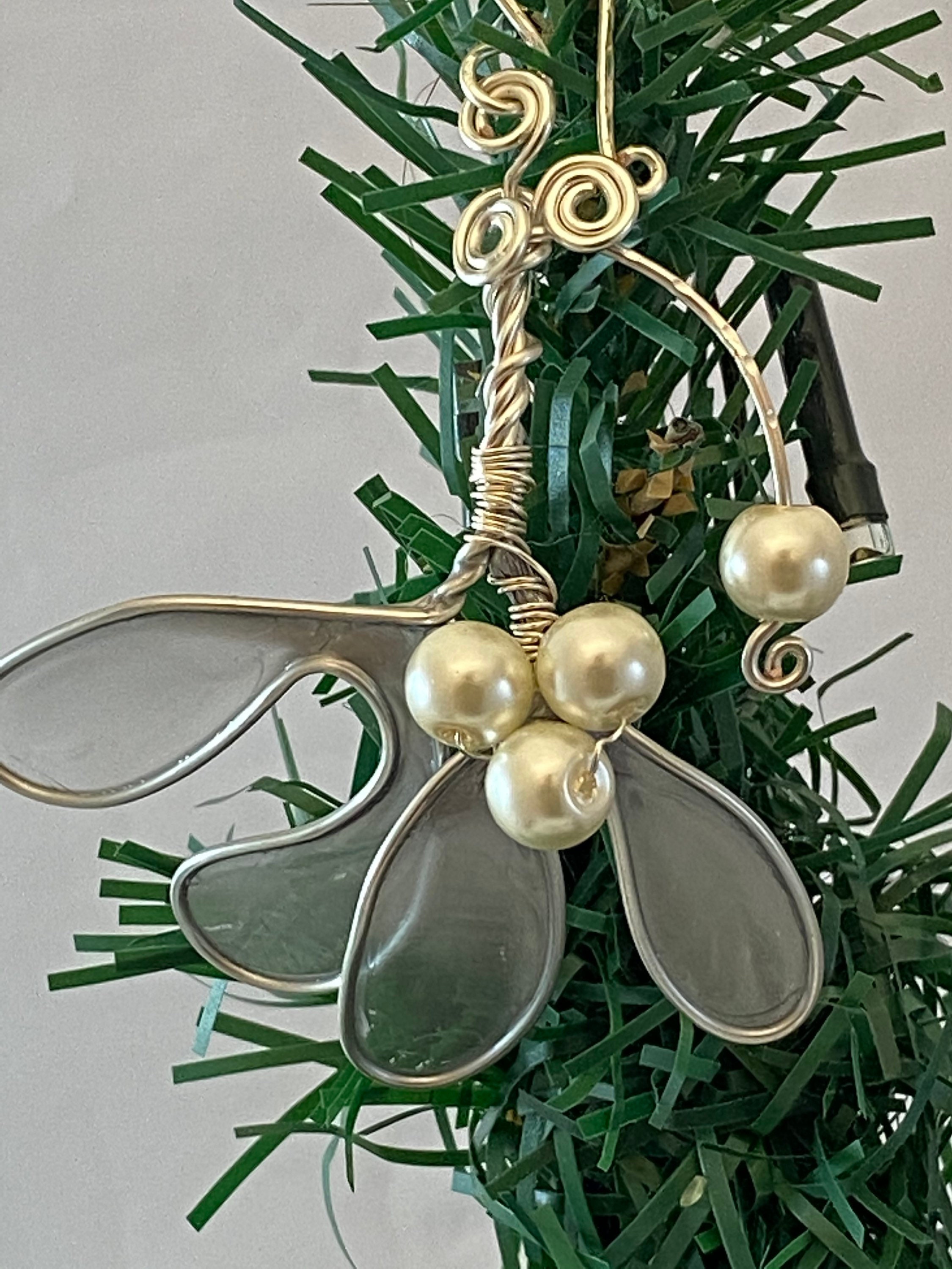 Unusual Silver Kissing Mistletoe Decoration Festive Gifts - Etsy