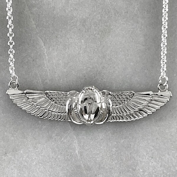 Silver Scarab - Etsy