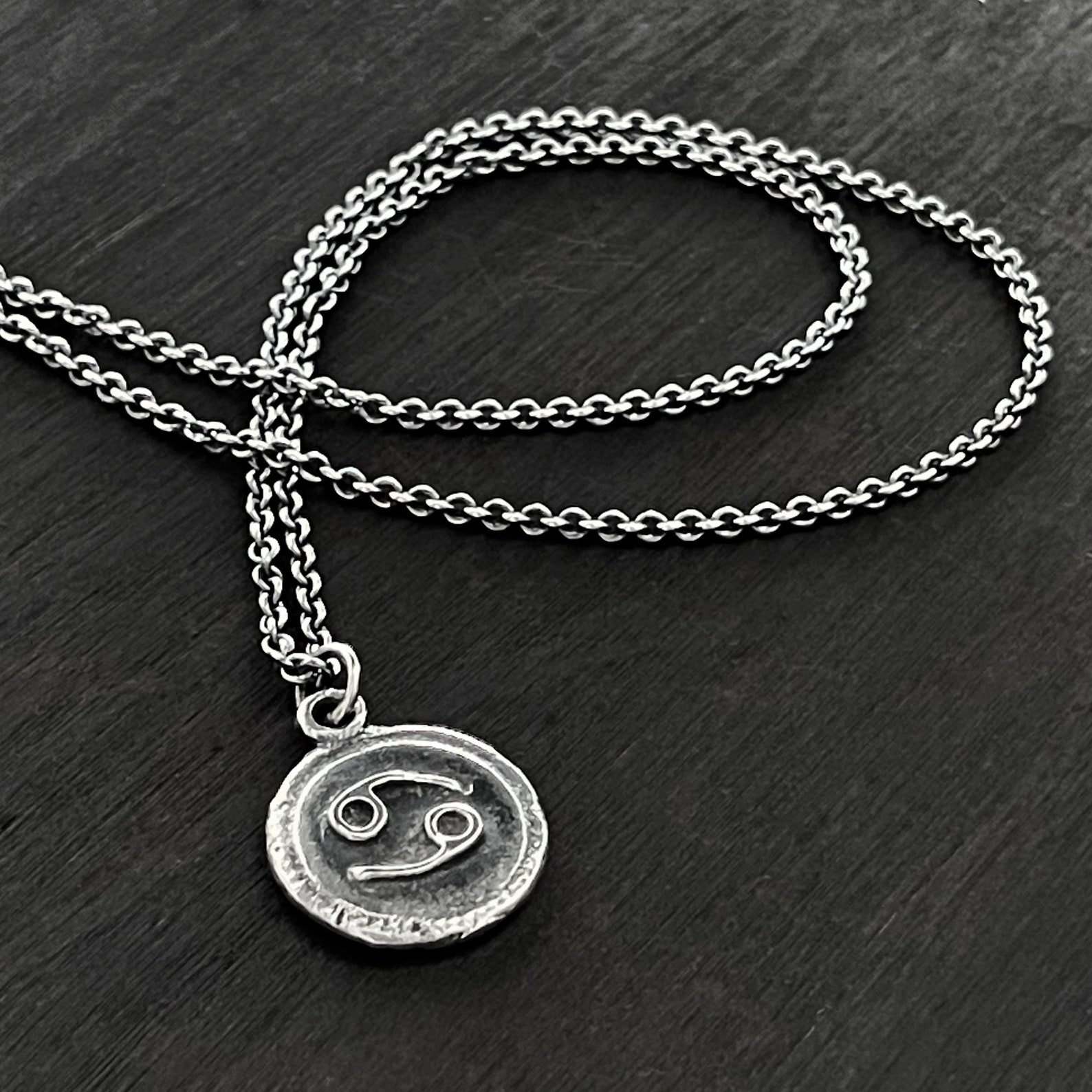 Cancer Pendant, Zodiac Cancer Pendant, Cancer Necklace, - Etsy