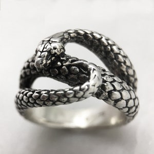 Snake Ring, Snake Skin Ring, Silver Snake - Etsy