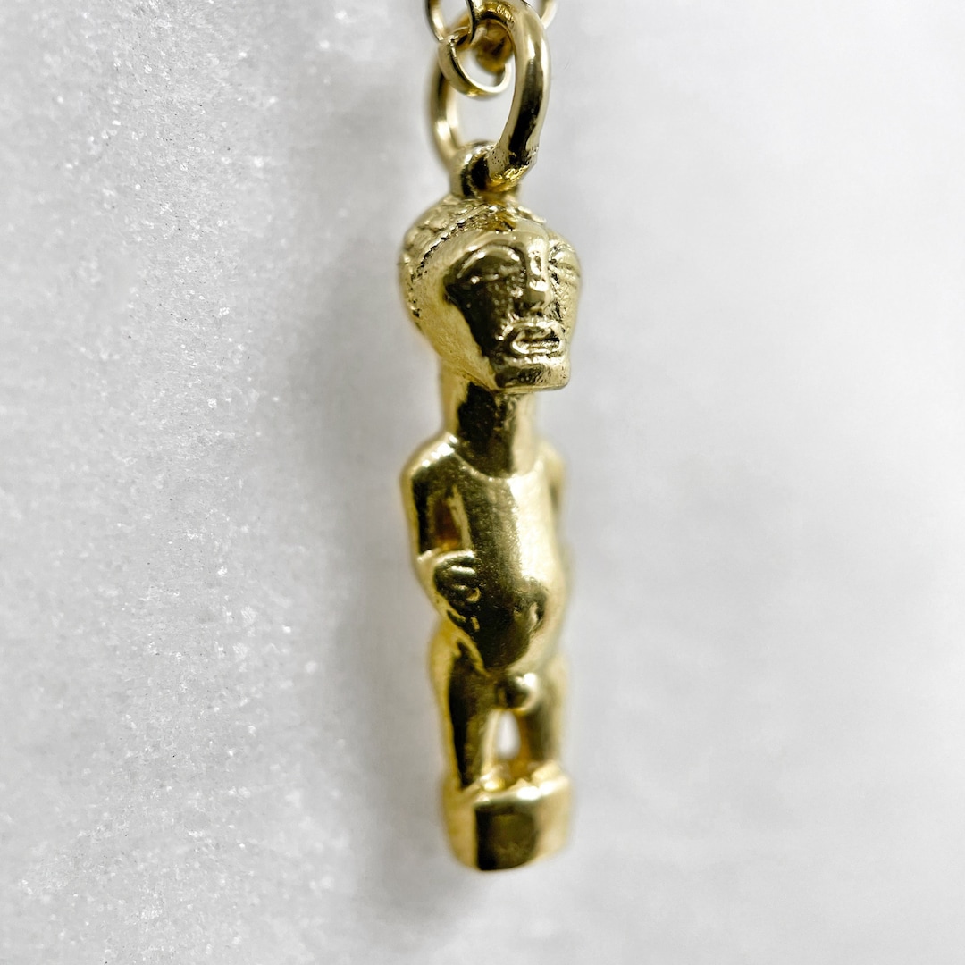 Power Figure, African Tribal Figure , Gold Congo Pendant Necklace ...
