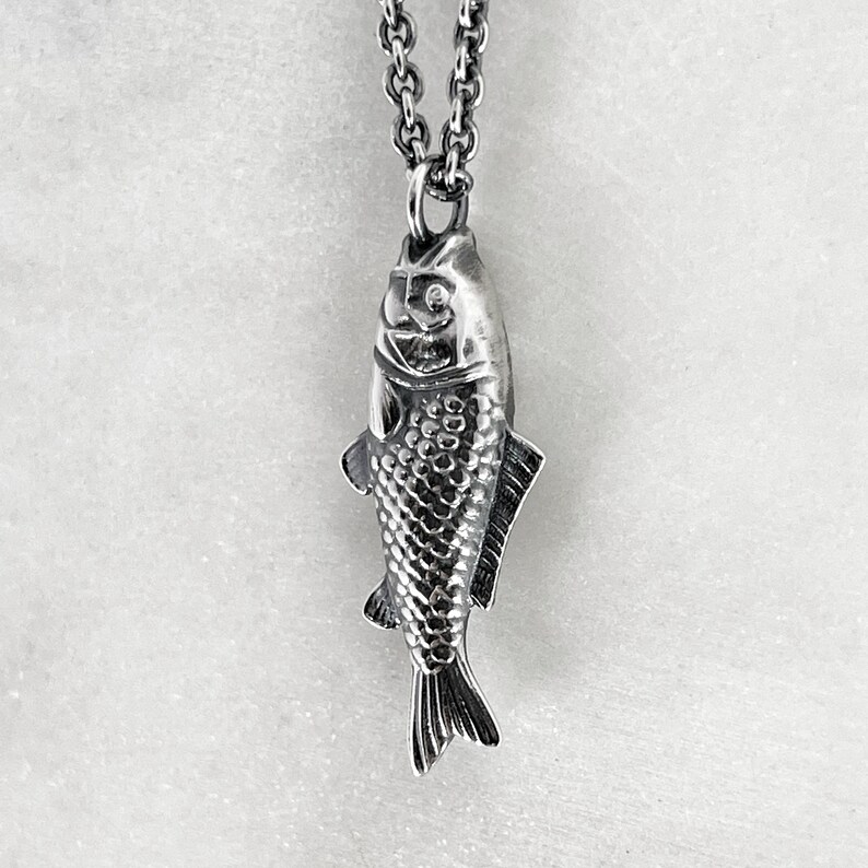 Gold Fish Necklace Pisces Fish Necklace Zodiac Pisces - Etsy