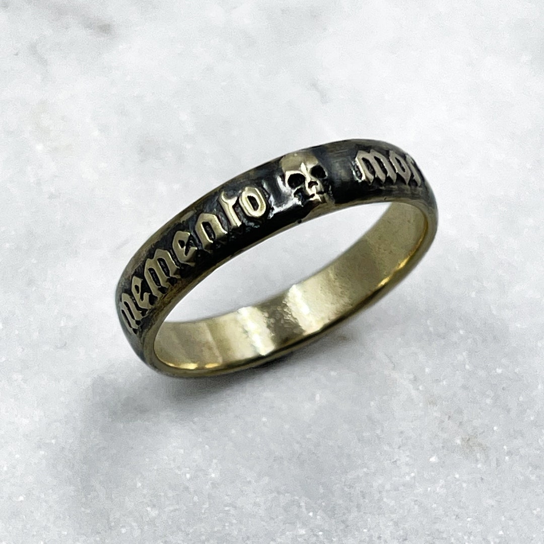 Memento Mori Ring, Gold Memento Mori, Memento Mori Gold, Gold Skull ...