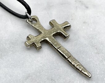 Bronze Cross Pendant - Etsy