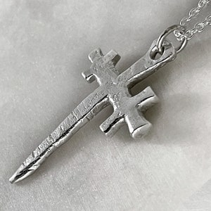 Medieval Cross, Silver Cross Pendant, Heraldic Cross,silver Cross ...