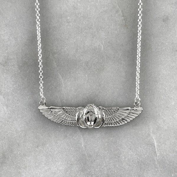 Silver Scarab - Etsy