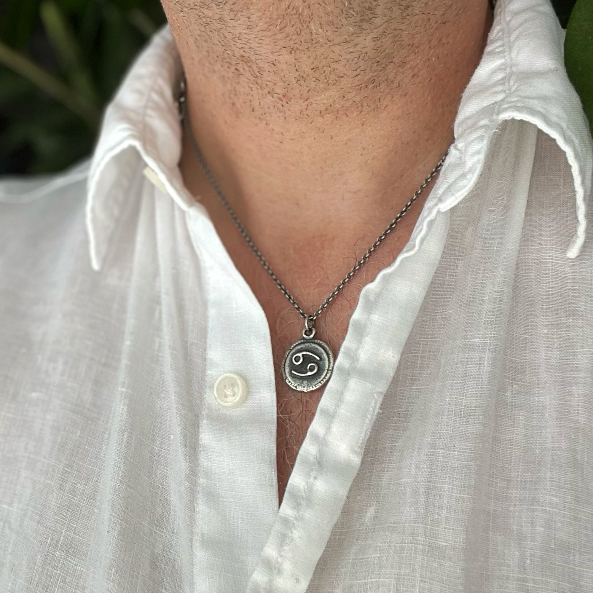 Cancer Pendant, Zodiac Cancer Pendant, Cancer Necklace, - Etsy