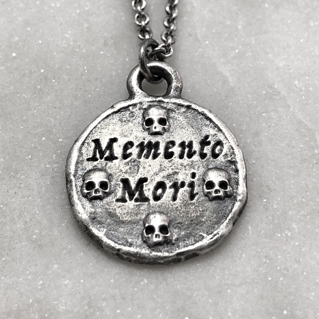 Memento Mori Necklace, Memento Mori Pendant, Macabre Jewelry, Memento ...