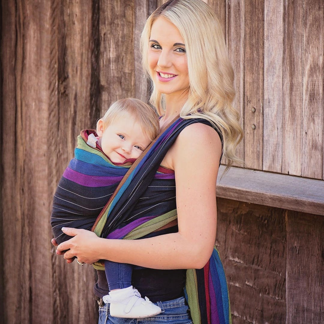 Woven Baby Wrap - Rainbow at Night - Woven Wrap Baby Carrier, Infant ...