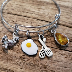 The Chicken Farmers Wife Charm Bracelet - Etsy