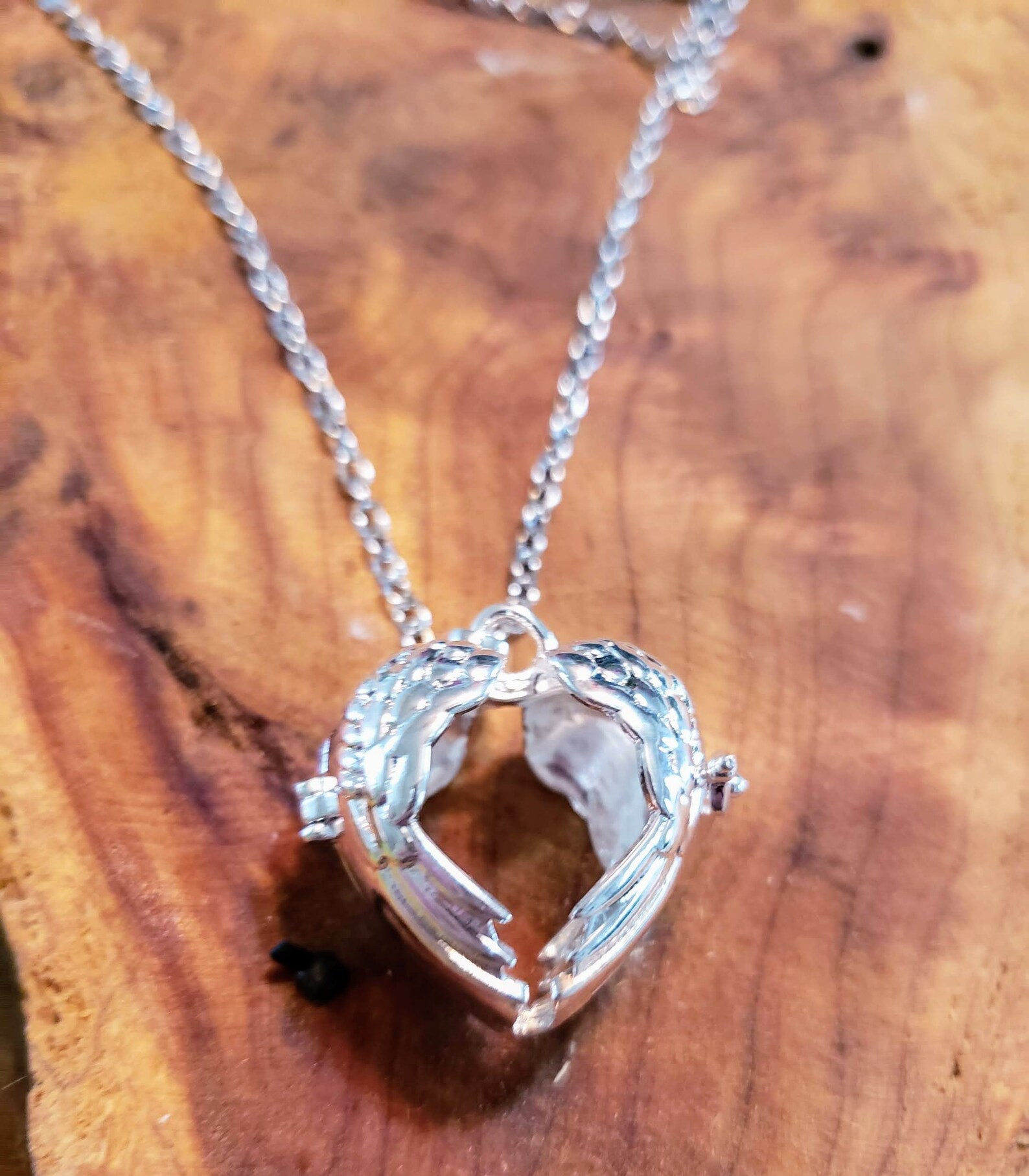 Angel Caller Pendant Angel Wings Open Locket - Etsy