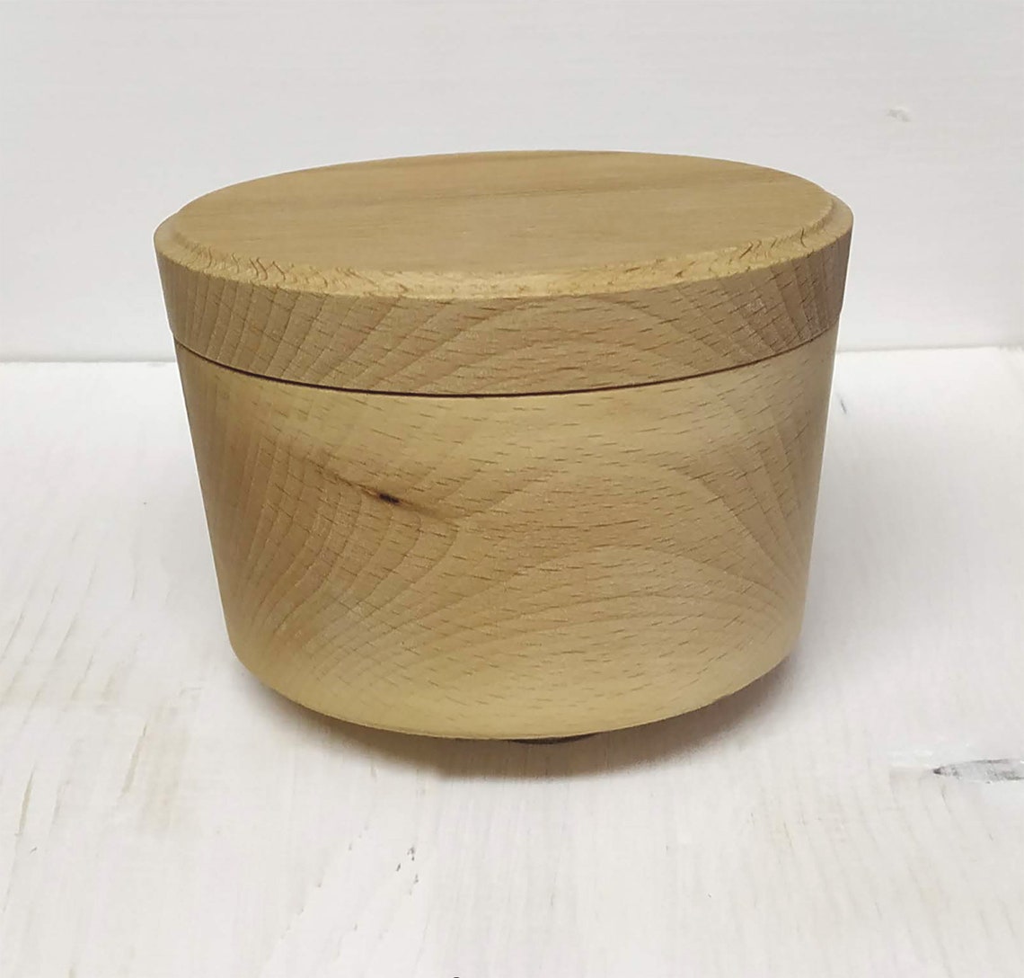 Wooden Salt Box Beech Wood Salt Box Salt Box With Pivoting - Etsy