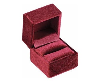 Maroon Wedding Ring Box - Etsy