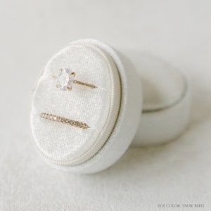 Velvet Ring Box | Custom Wedding Ring Box | Engagement Ring Box ...