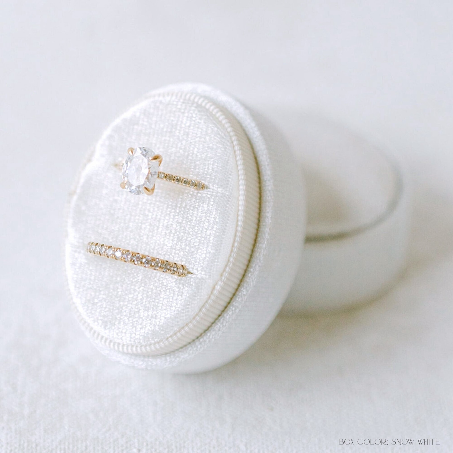 VELVET RING Box IVORY, Wedding Rings Box, French Ring Box, Vintage ...